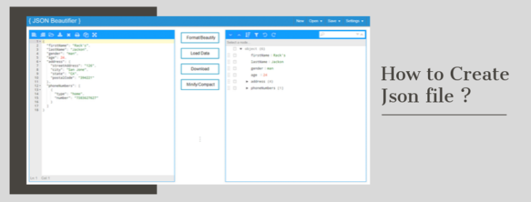 How to create a JSON file? - Learning Container How to create a JSON file? - Learning Container