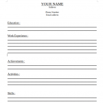 Sample BIODATA Format in Word & PDF Download - Learning Container