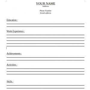 Sample BIODATA Format in Word & PDF Download - Learning Container