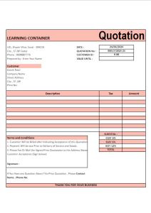 50+ Professional Quotation Template in Excel [Free Download]