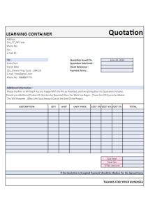 50+ Professional Quotation Template in Excel [Free Download]