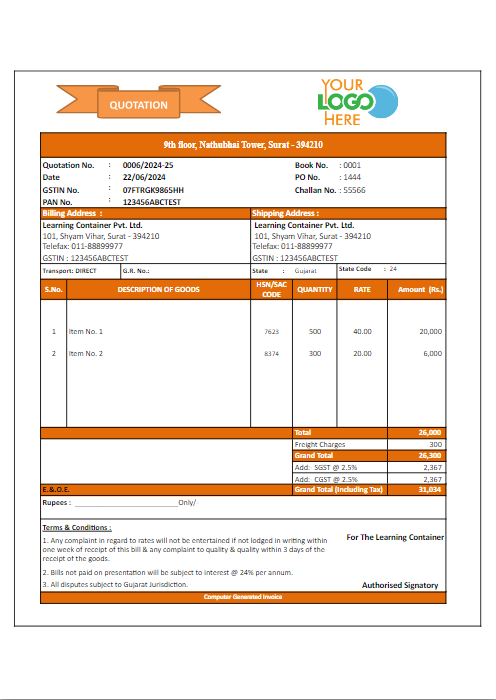50+ Professional Quotation Template in Excel [Free Download]