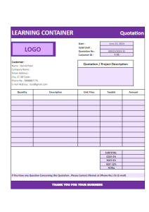 50+ Professional Quotation Template in Excel [Free Download]