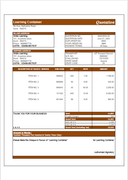 50+ Professional Quotation Template in Excel [Free Download]