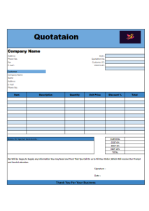 50+ Professional Quotation Template in Excel [Free Download]