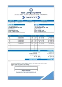 50+ Bill Invoice Template in Excel & Word - Free Download