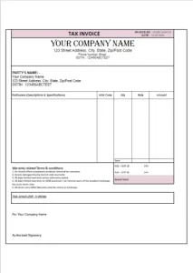 50+ Bill Invoice Template in Excel & Word - Free Download