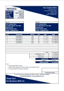 50+ Bill Invoice Template in Excel & Word - Free Download